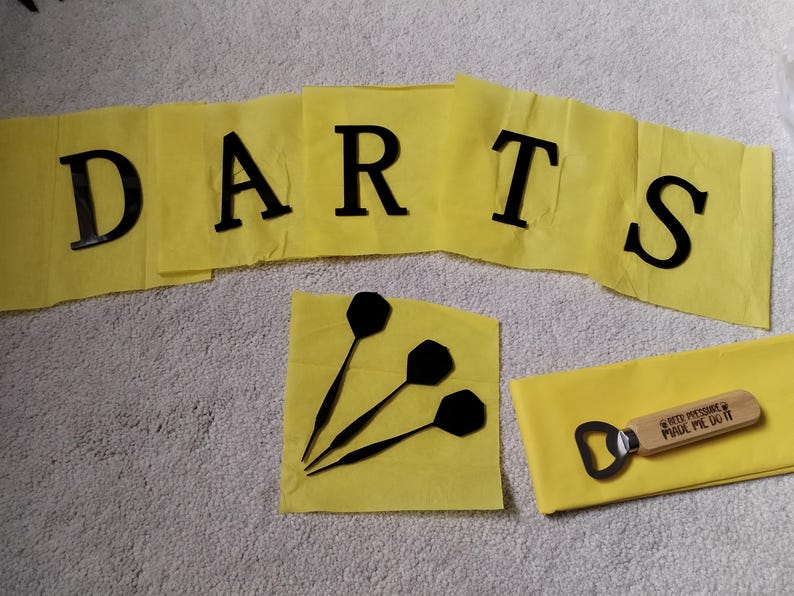 Dart Board Sign | DARTS Man Cave Wall Decor | Acrylic Darts Gift ...