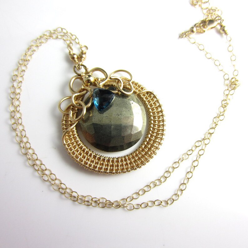 Precious Relic Necklace Pyrite Coin Briolette With London - Etsy
