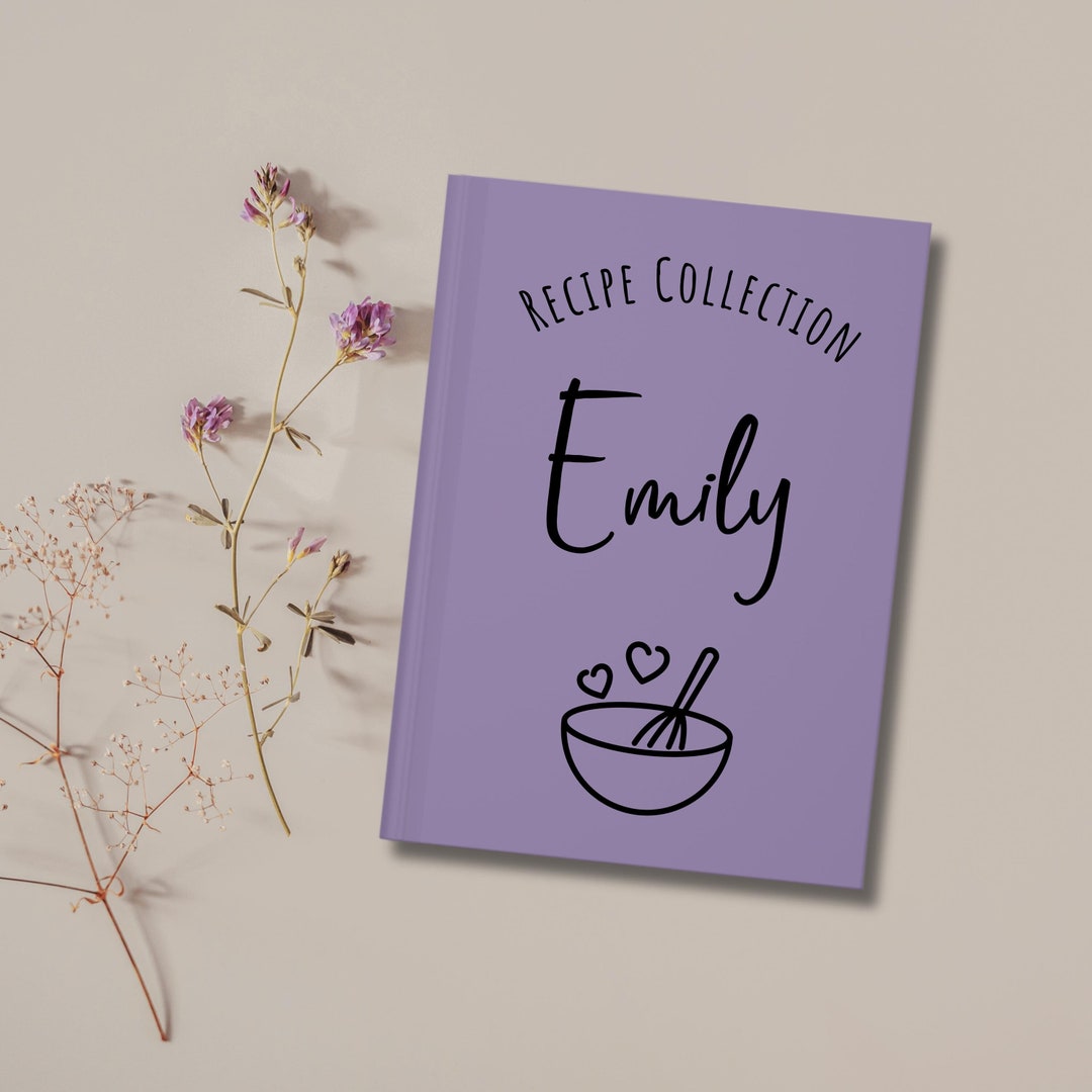 Personalized Recipe Book- Custom Cookbook- Personalized Name Recipe ...
