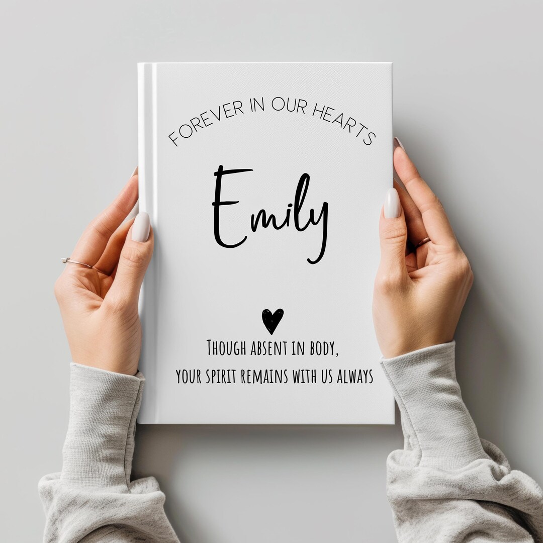 Memorial Hardcover Journal, Personalized Writing Notebook for ...