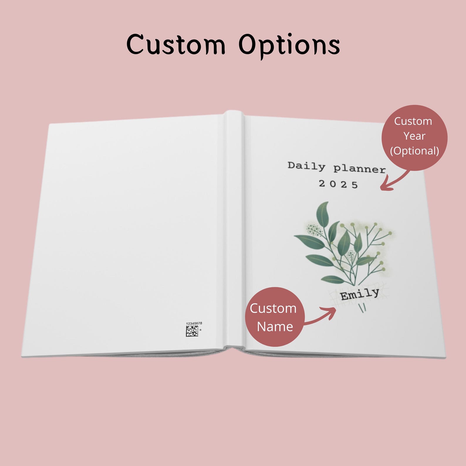 Custom Daily Planner With Name, Personalized Journal for Her Him ...