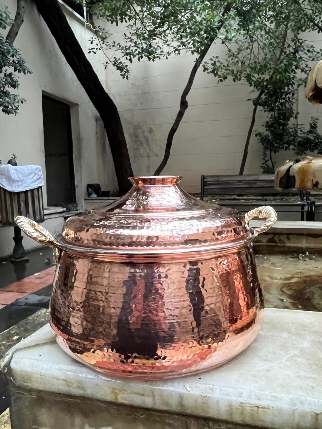 Hand Pure Copper Pot, Traditional Copper Cookware, Authentic Turkish ...