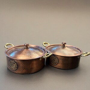 Special Copper Pot, Copper Pot With a Unique Motif, Hammered Copper ...
