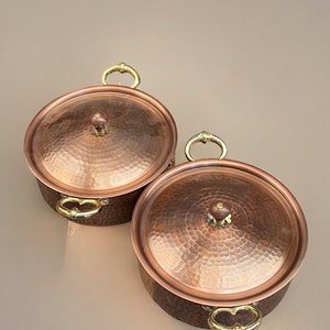 Special Copper Pot, Copper Pot With a Unique Motif, Hammered Copper ...