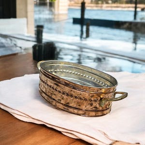 Vintage Copper Bread Box, Large Kitchen Storage, Rustic Bread Bin ...
