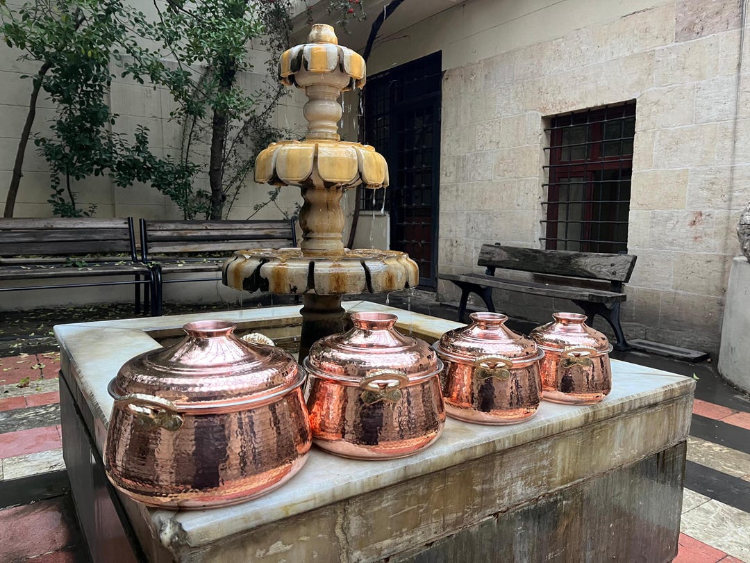 Hand Pure Copper Pot, Traditional Copper Cookware, Authentic Turkish ...