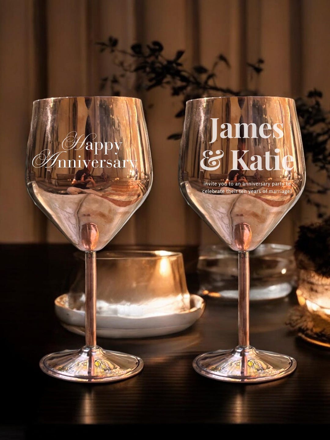 Customizable Copper Goblet, Personalized Water Wine Goblet, Handcrafted ...