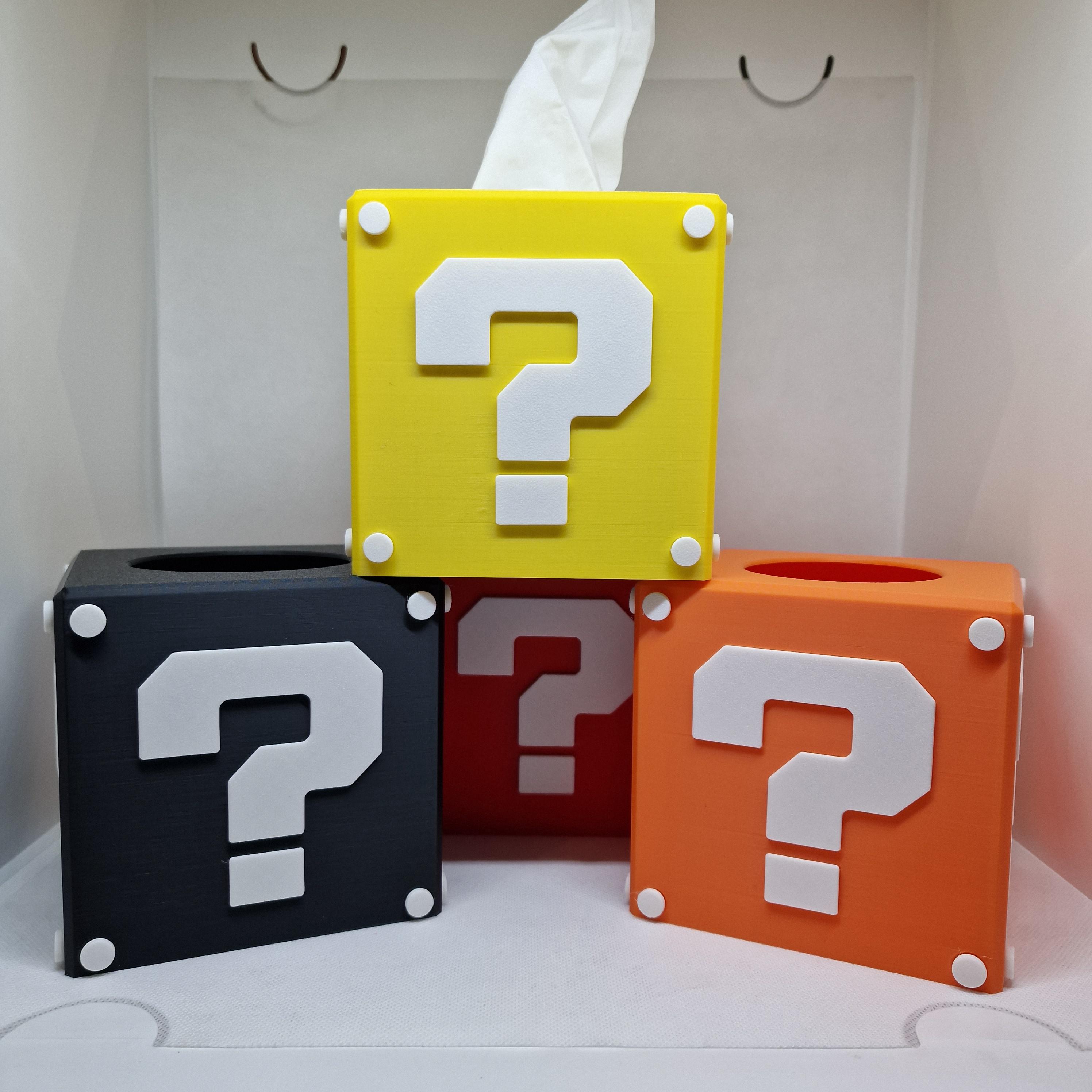 Super Mario Question Box Tissue Cover, Gaming Room, Man Cave, Gift ...