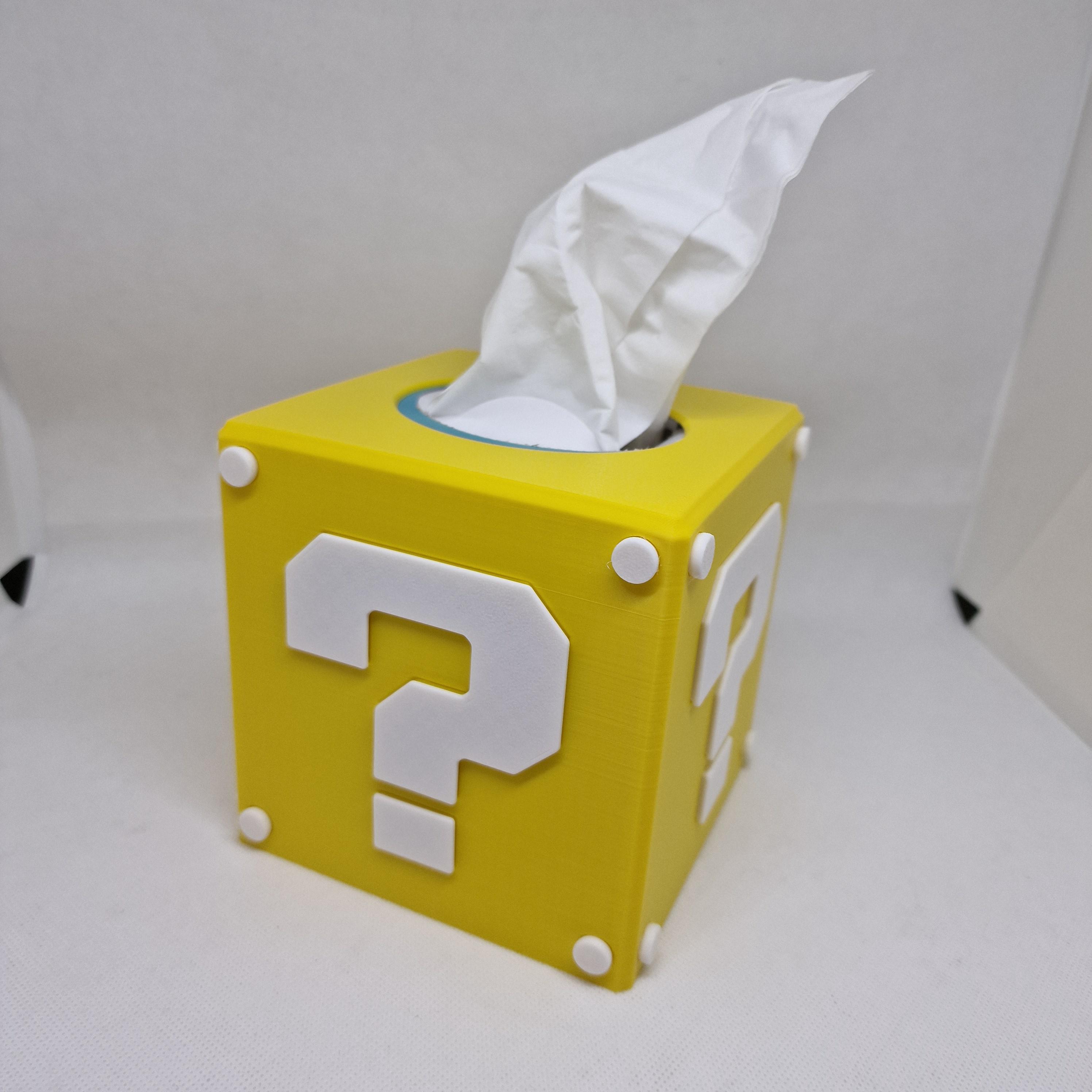 Super Mario Question Box Tissue Cover, Gaming Room, Man Cave, Gift ...