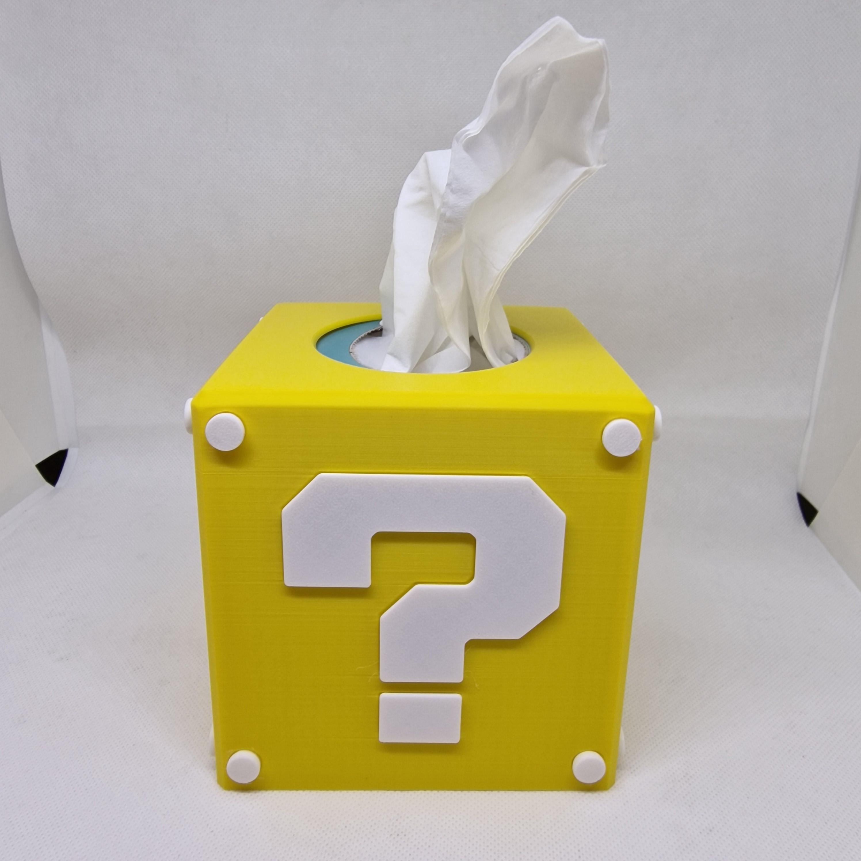 Super Mario Question Box Tissue Cover, Gaming Room, Man Cave, Gift ...