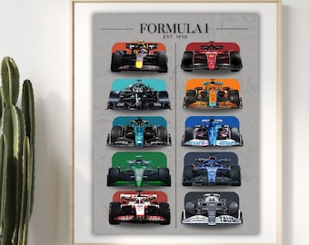 F1 Wall Art Set of 3, Formula 1 Poster, Ferrari Formula One, Ferrari F1 ...