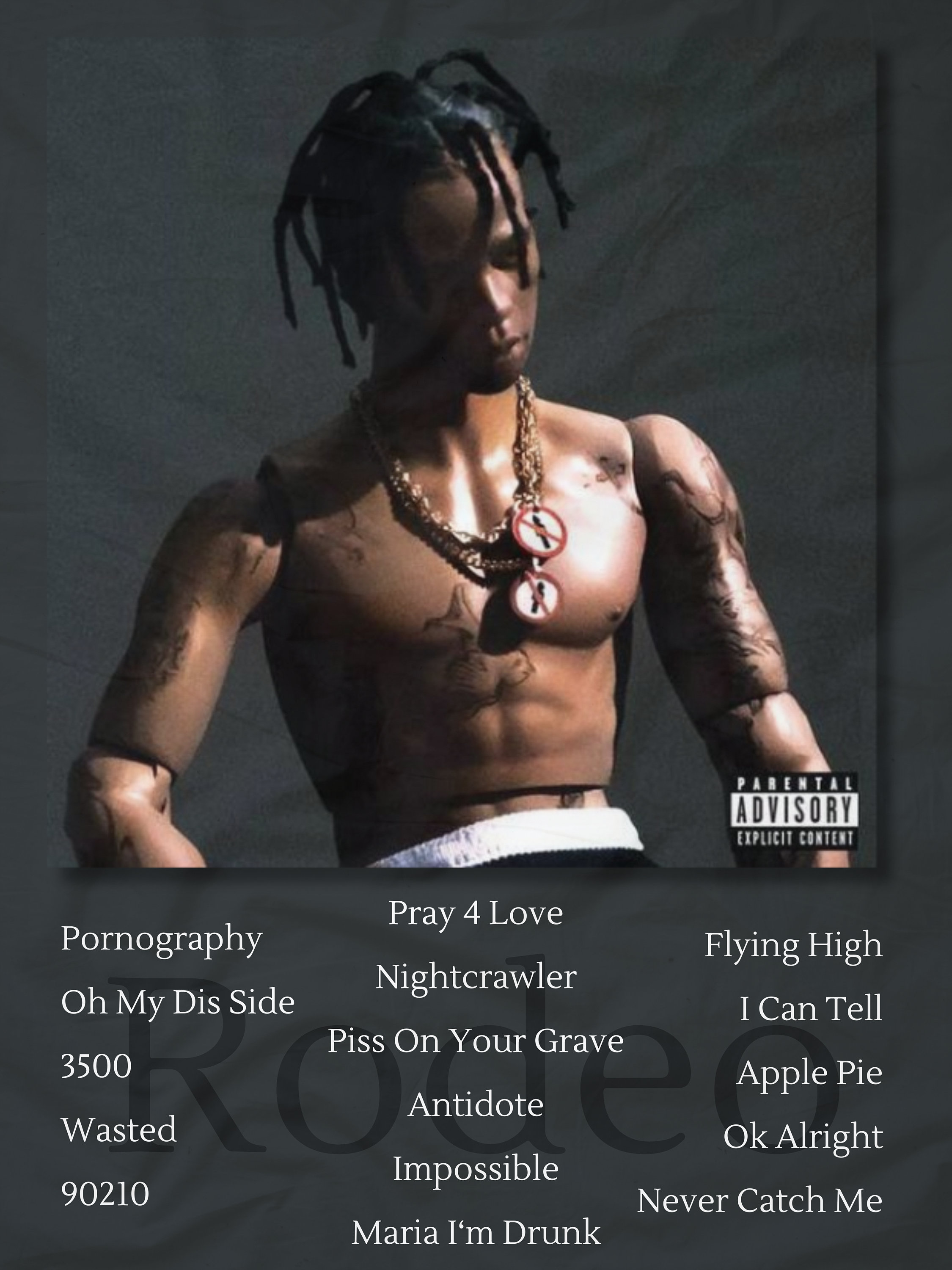 Travis Scott Posters 4 Pack, Travis Scott Wall Print Painting, Travis ...