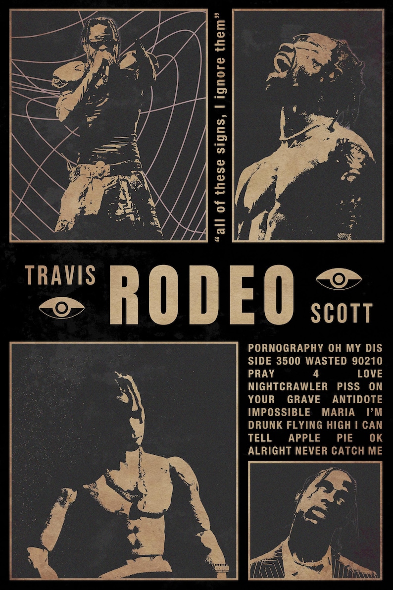 Travis Scott RODEO Poster | Digital Download - Etsy