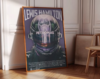 Lewis Hamilton | Formula 1 Poster | Mercedes | Ultra High Quality Print ...