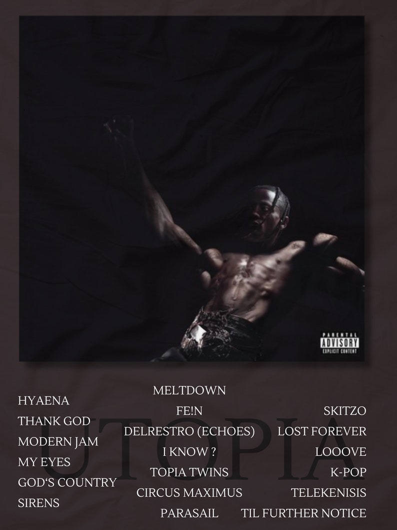 Travis Scott Posters 4 Pack, Travis Scott Wall Print Painting, Travis ...
