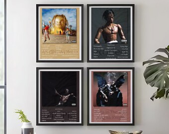 SET OF 3: Travis Scott Utopia/astroworld/rodeo Posters, Music, Trendy ...