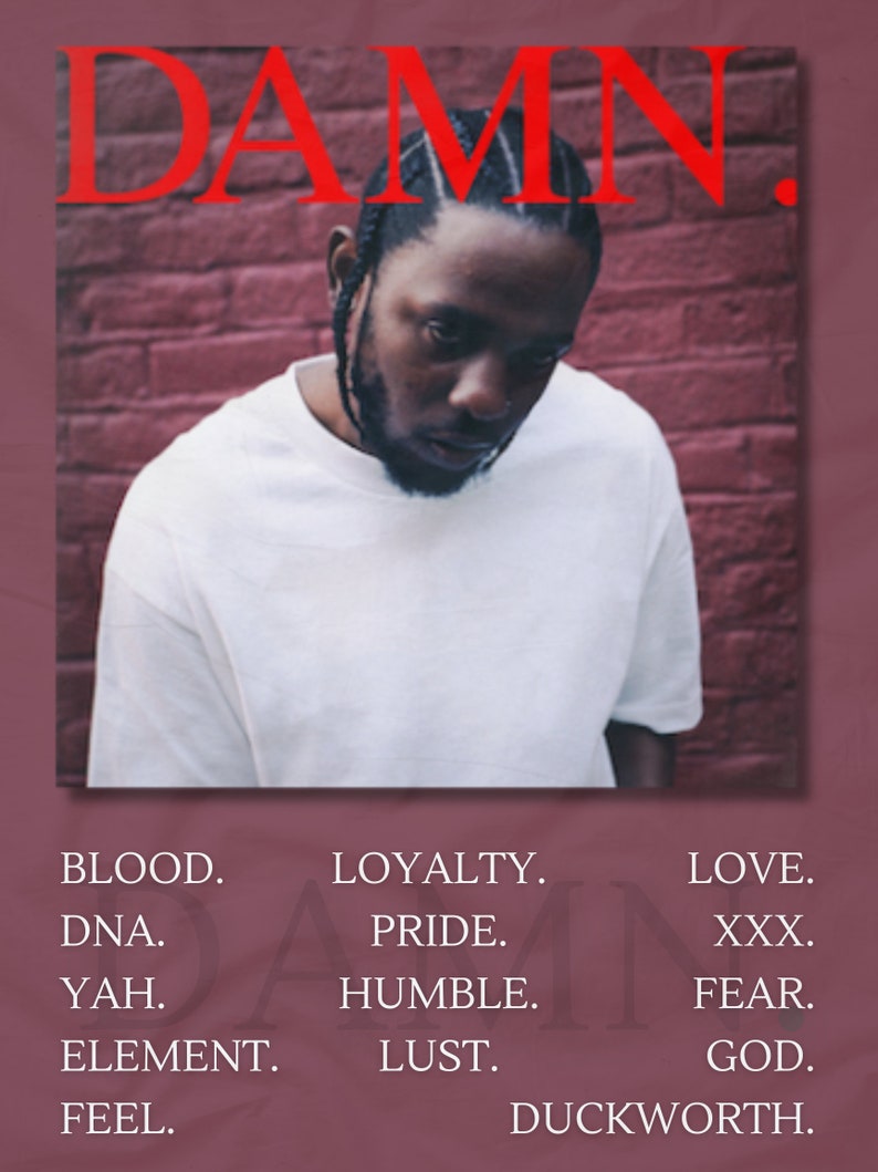 Kendrick Lamar Album Covers Poster Pack 4pc - Etsy