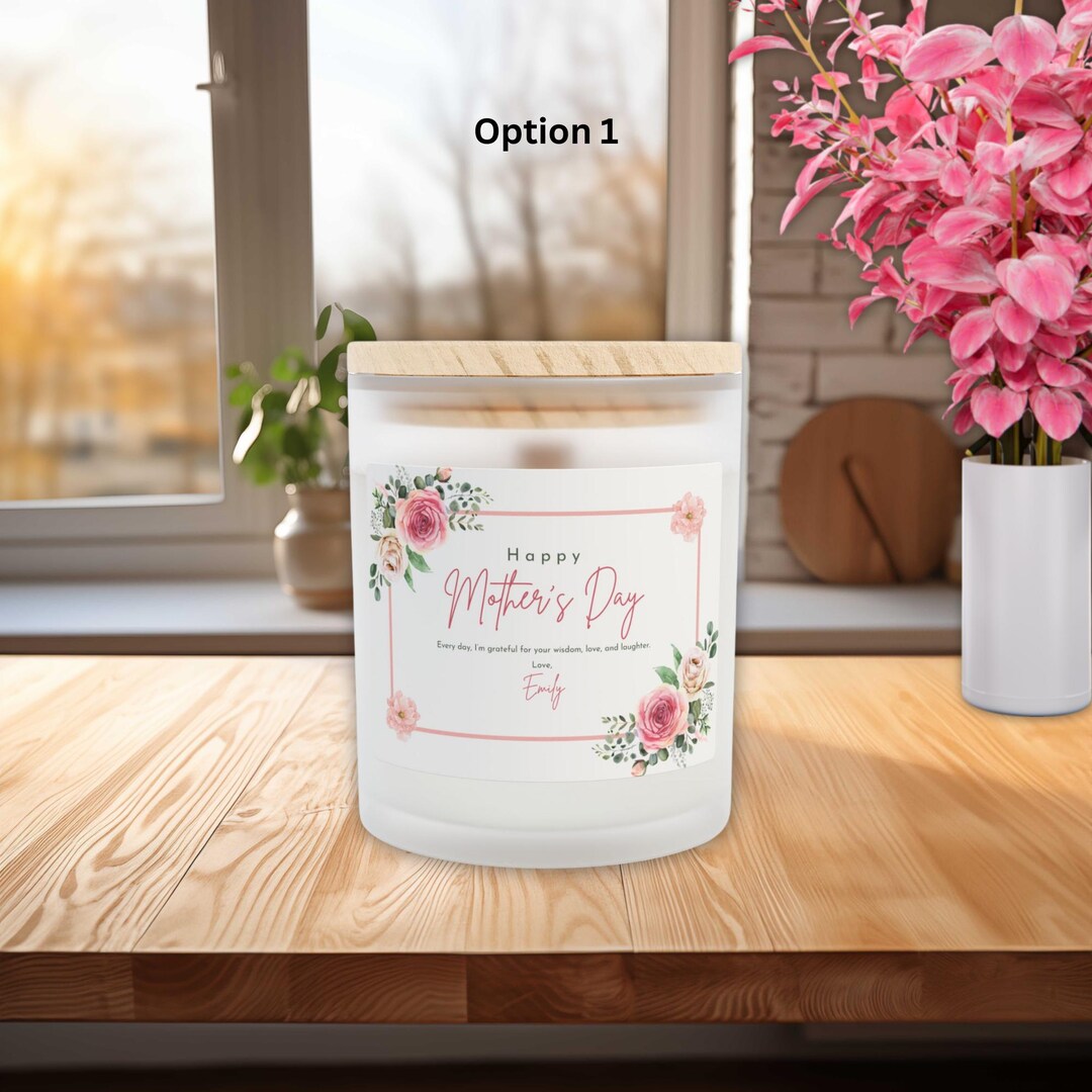 Personalized Mother's Day Candle, Mother's Day Gift for Her, Custom ...