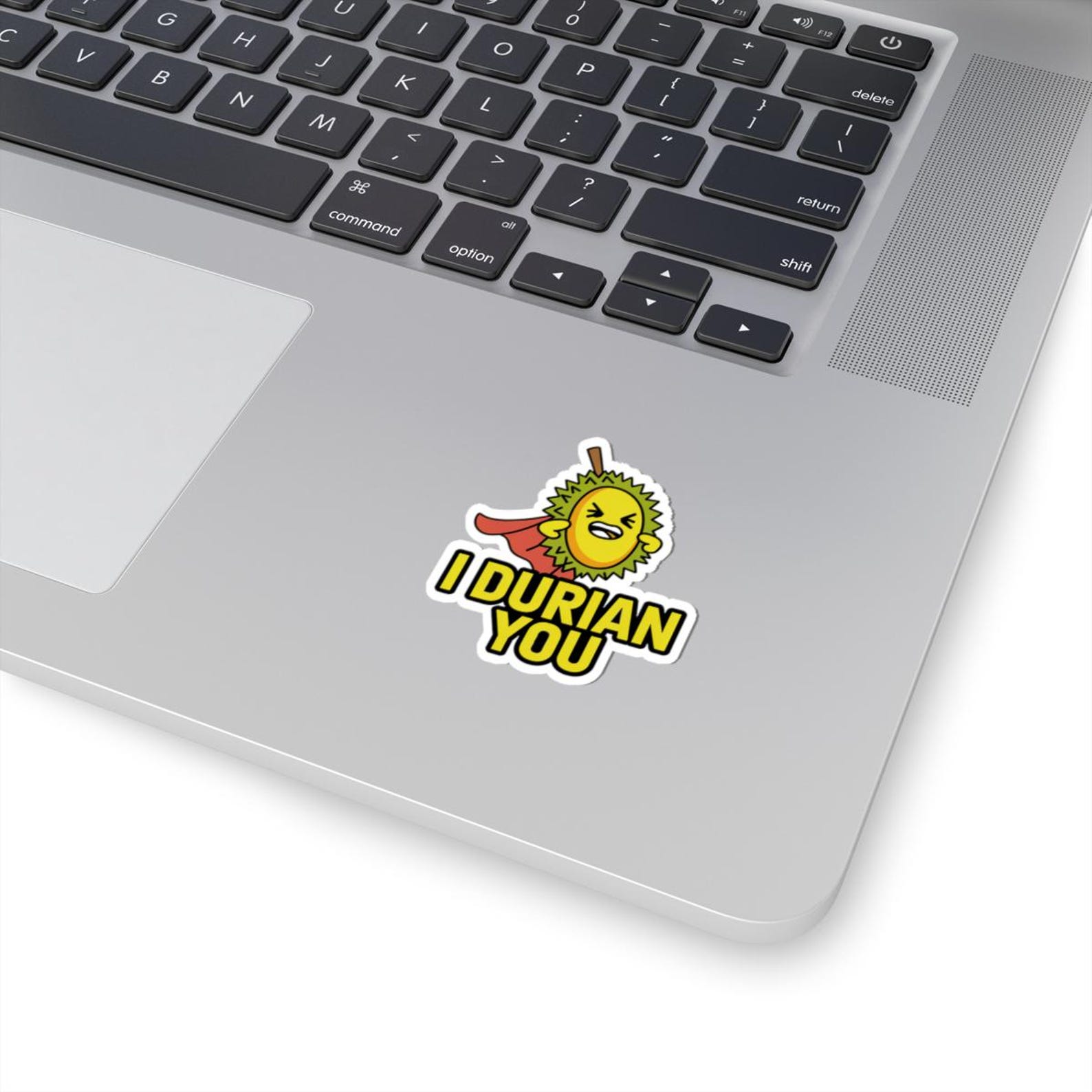 I Durian You Pun Sticker | Funny Superhero Fruit Vinyl Decal | Tropical ...