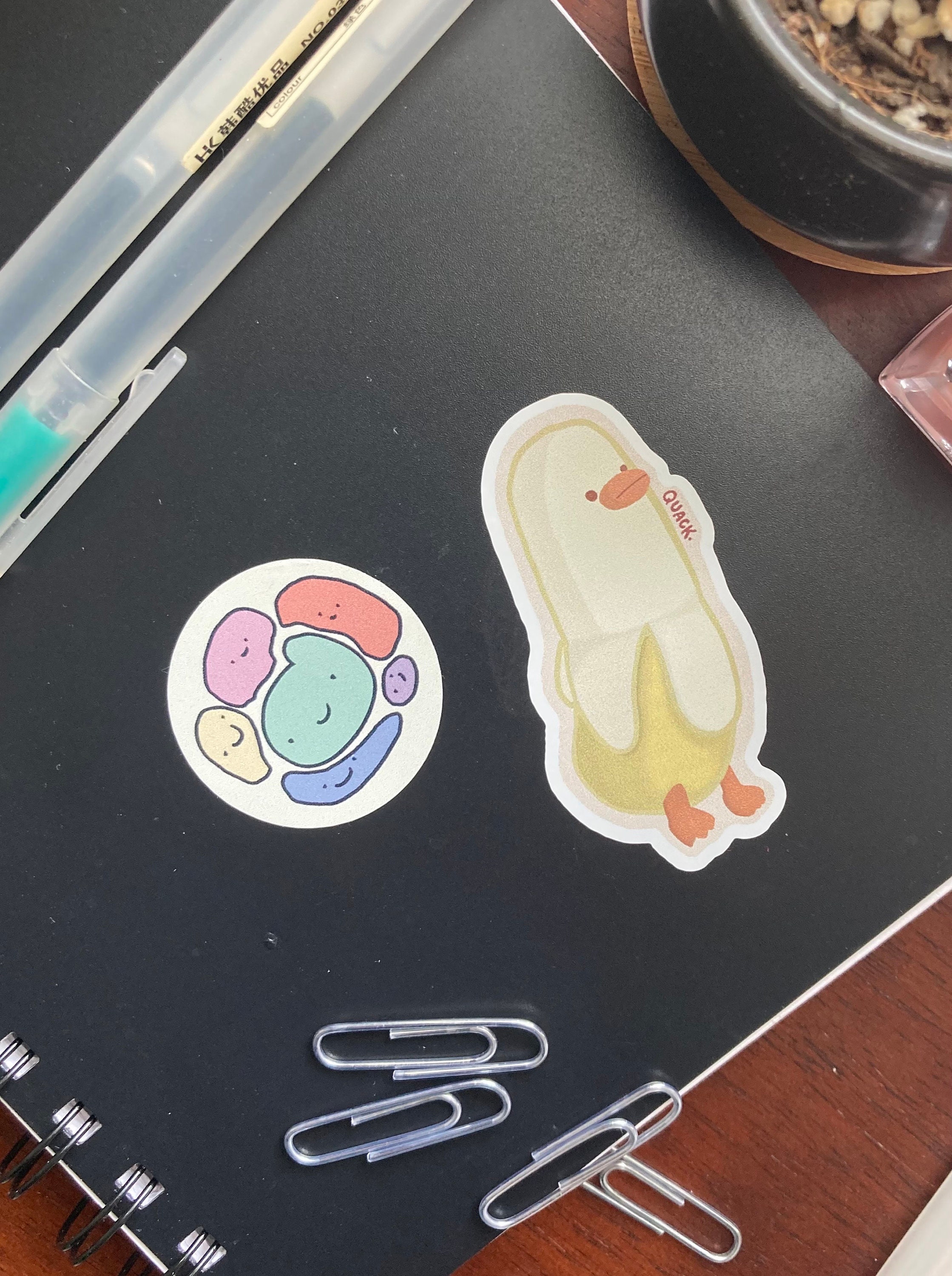 Smiley Face Sticker // Smile Clump Sticker // Cute Vinyl Matte Sticker ...