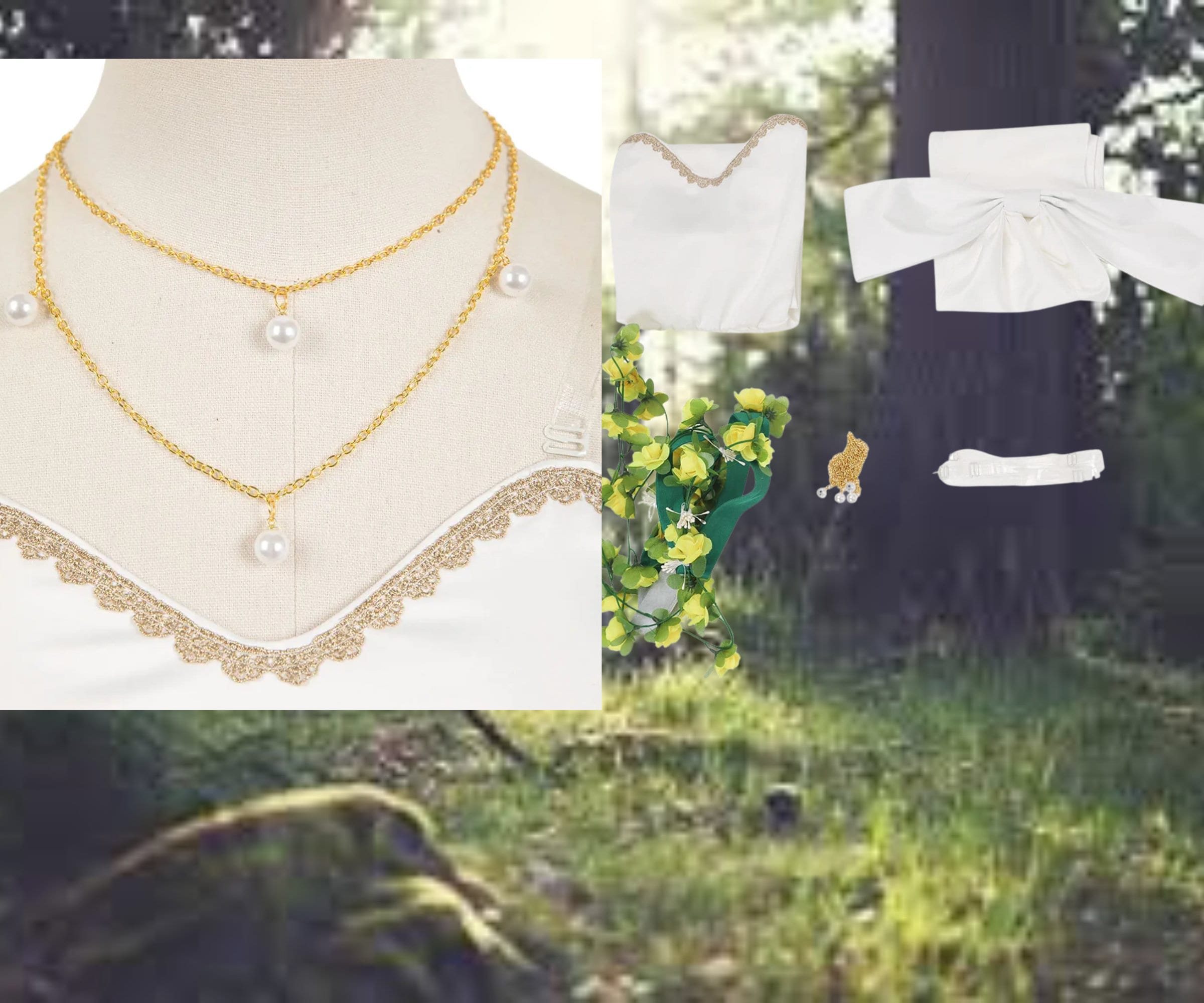 Final Fantasy Dress Aerith Cosplay Costume, Adult Women White Dress ...