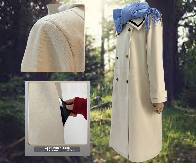 Winter Cosplay Dress Coat From Frieren, Frieren Cosplay Coat, Beyond ...