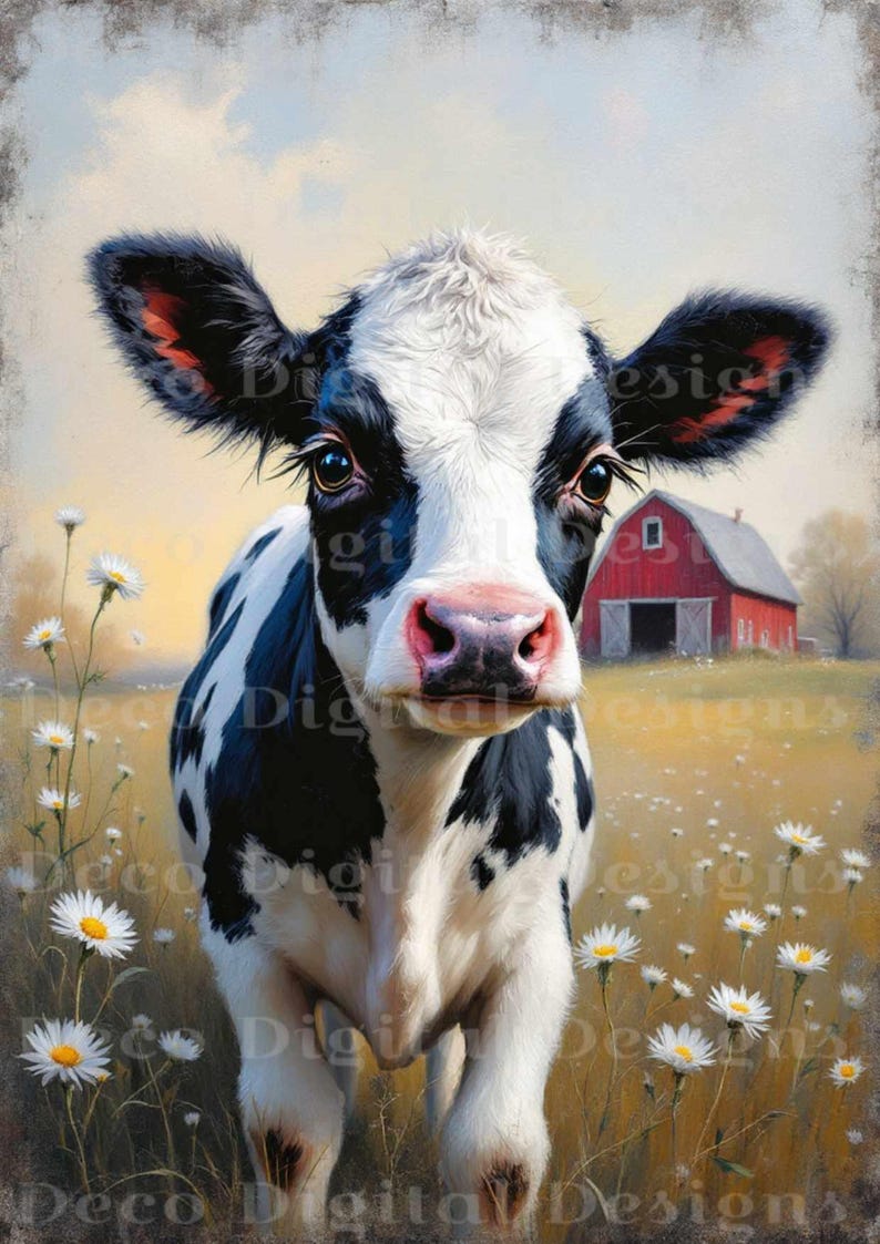A4 Rice Paper Dairy Cow - Etsy