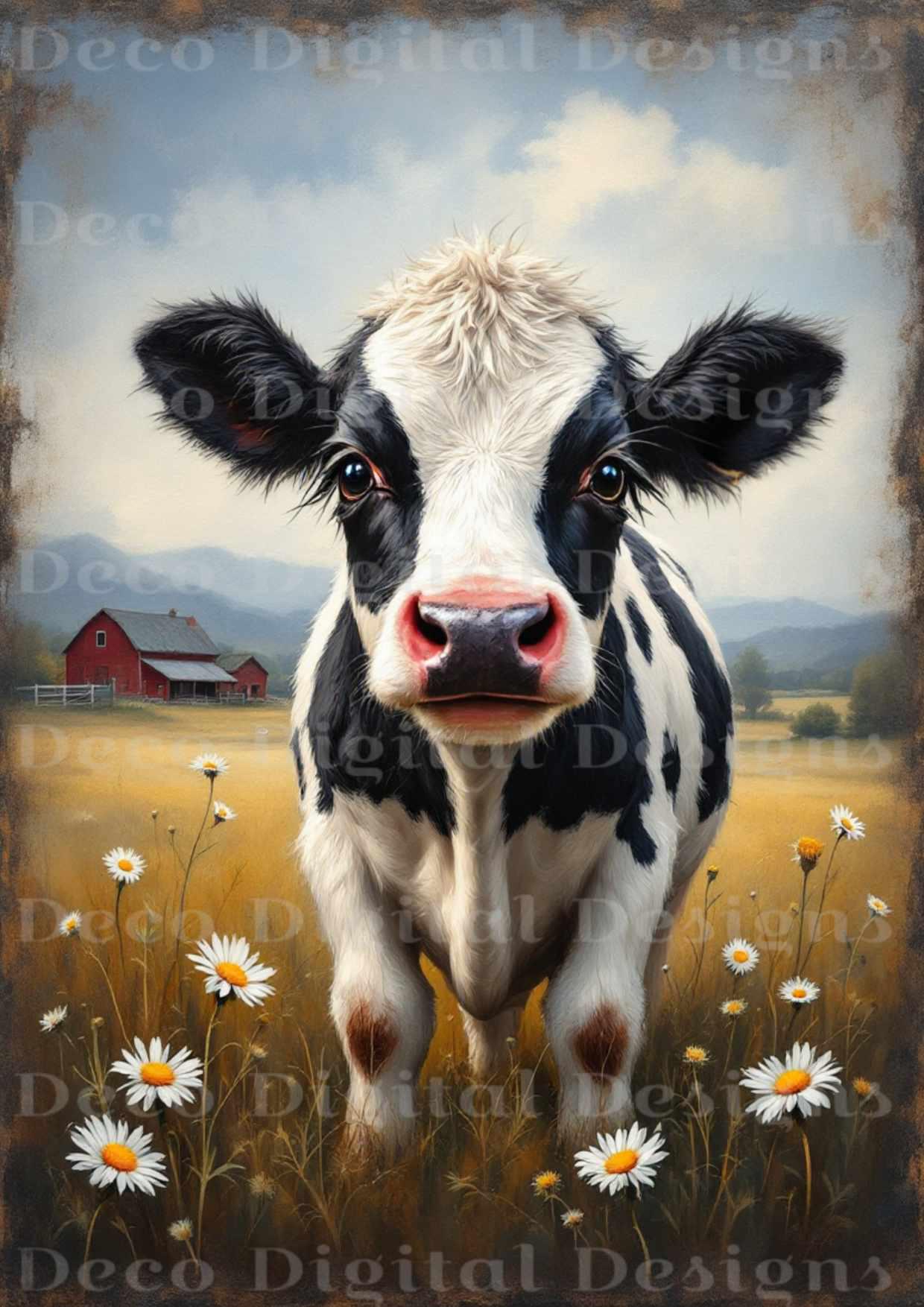A4 Rice Paper Dairy Cow - Etsy