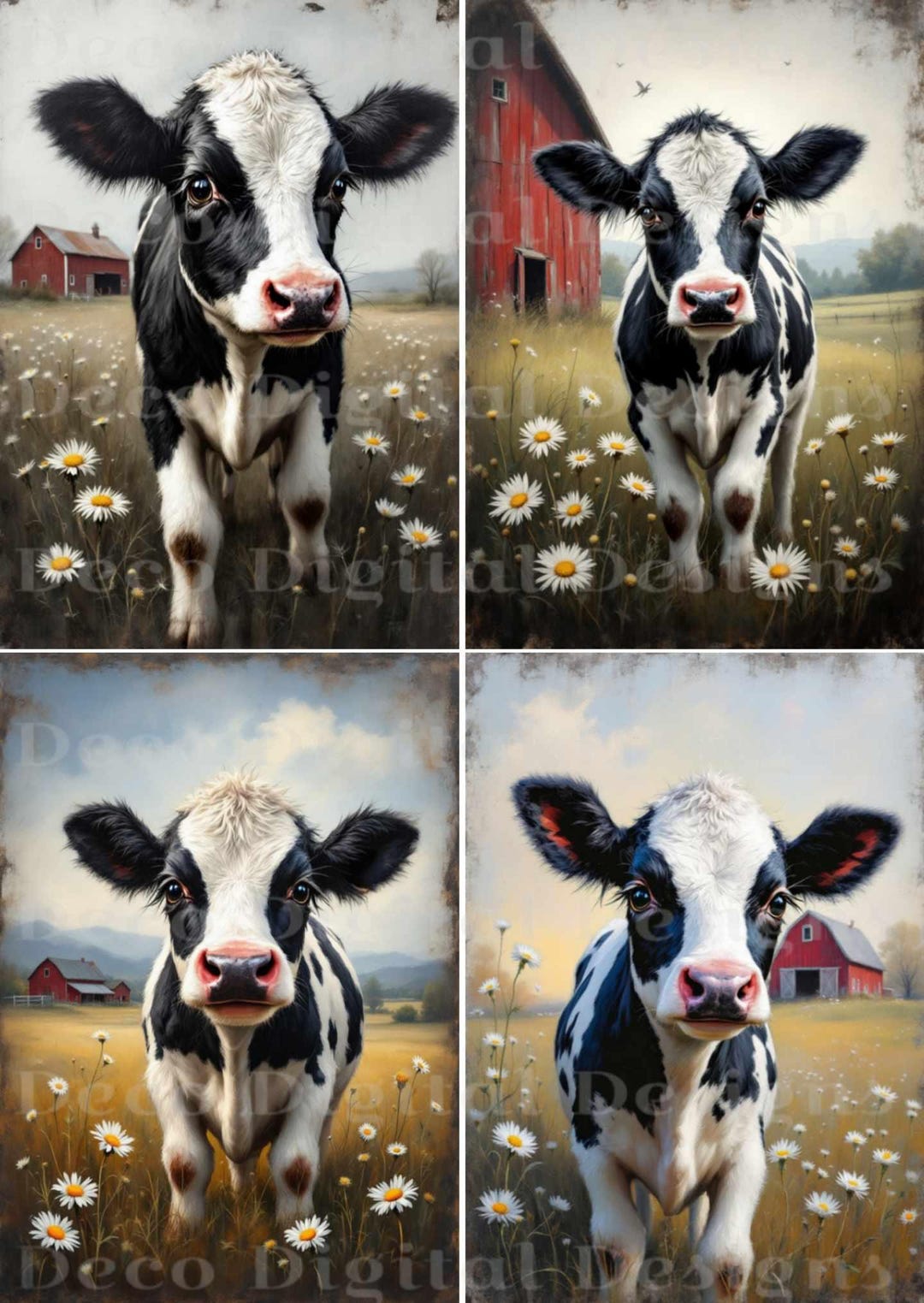 A4 Rice Paper Dairy Cow - Etsy