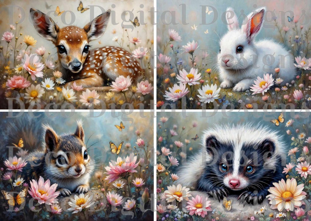 Spring Babies A4 Rice Paper - Etsy