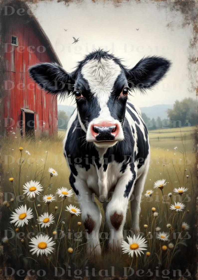 A4 Rice Paper Dairy Cow - Etsy