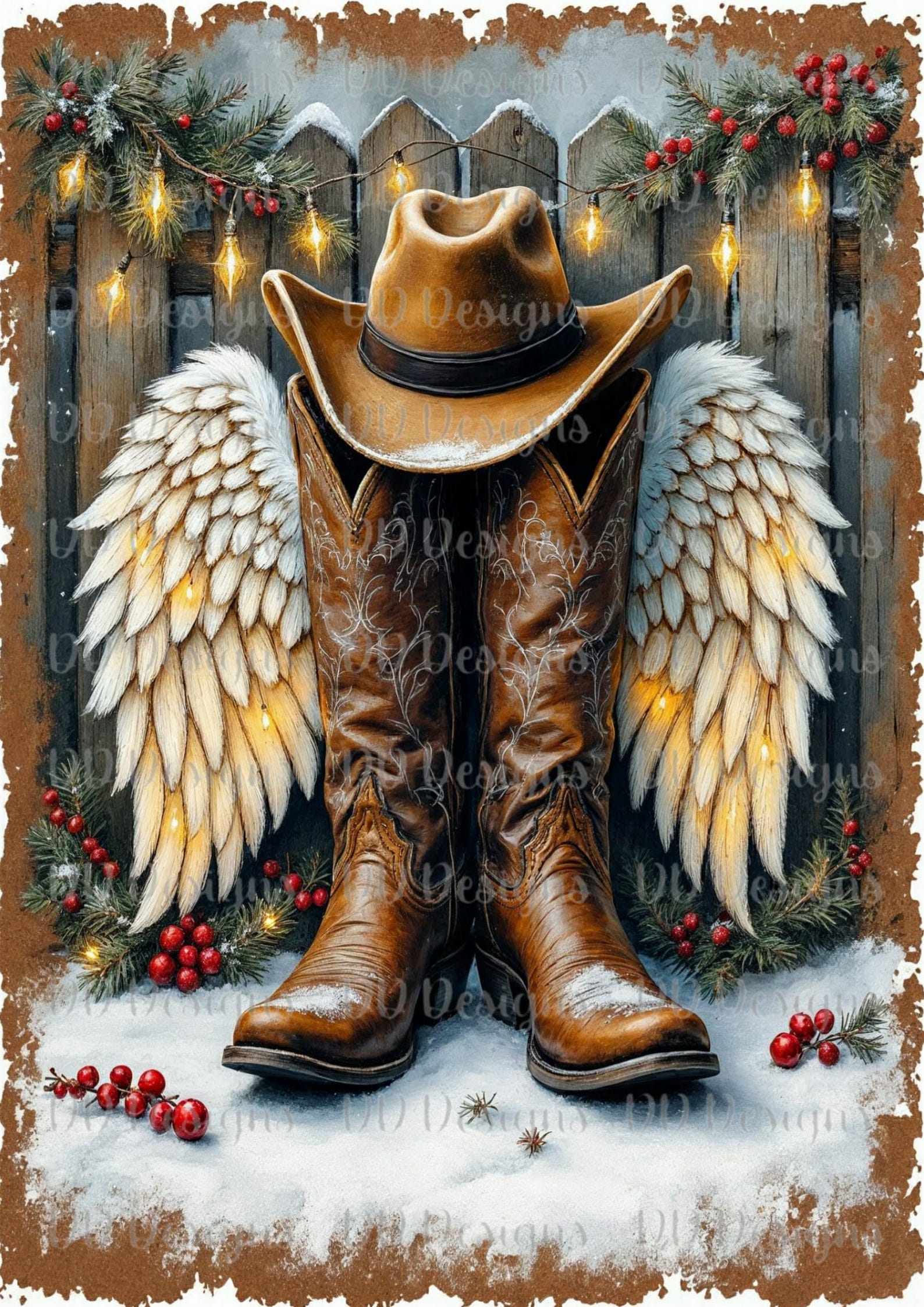 A4 Angel Wing Boots 957 - Etsy