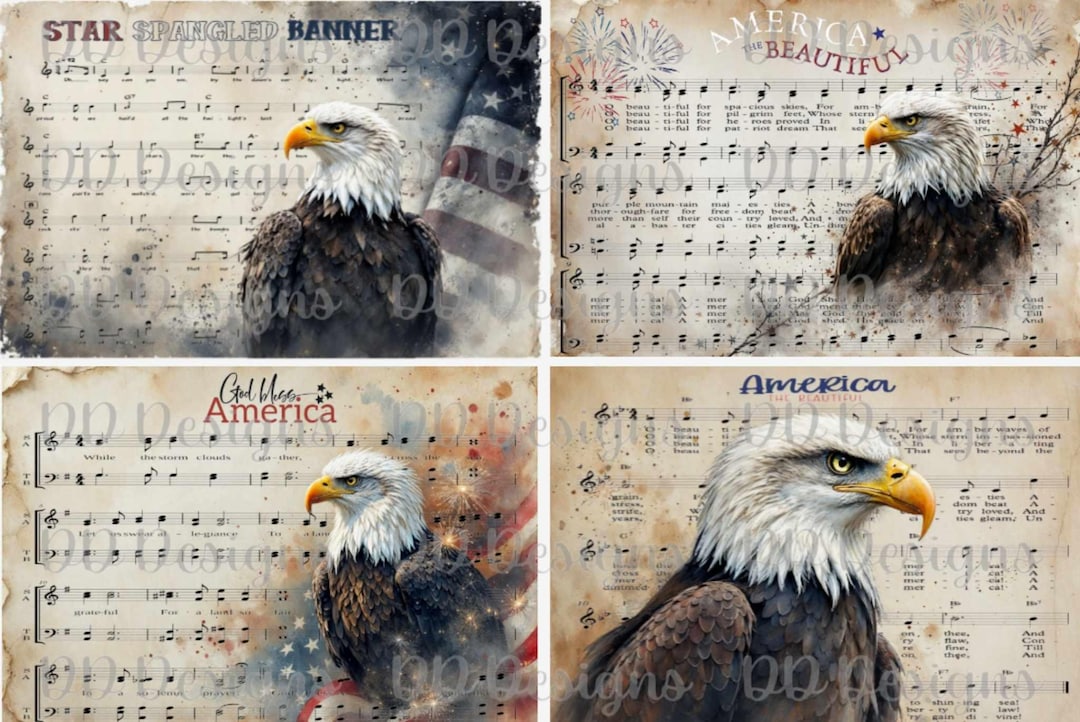 A4 Patriotic Sheet Music - Etsy