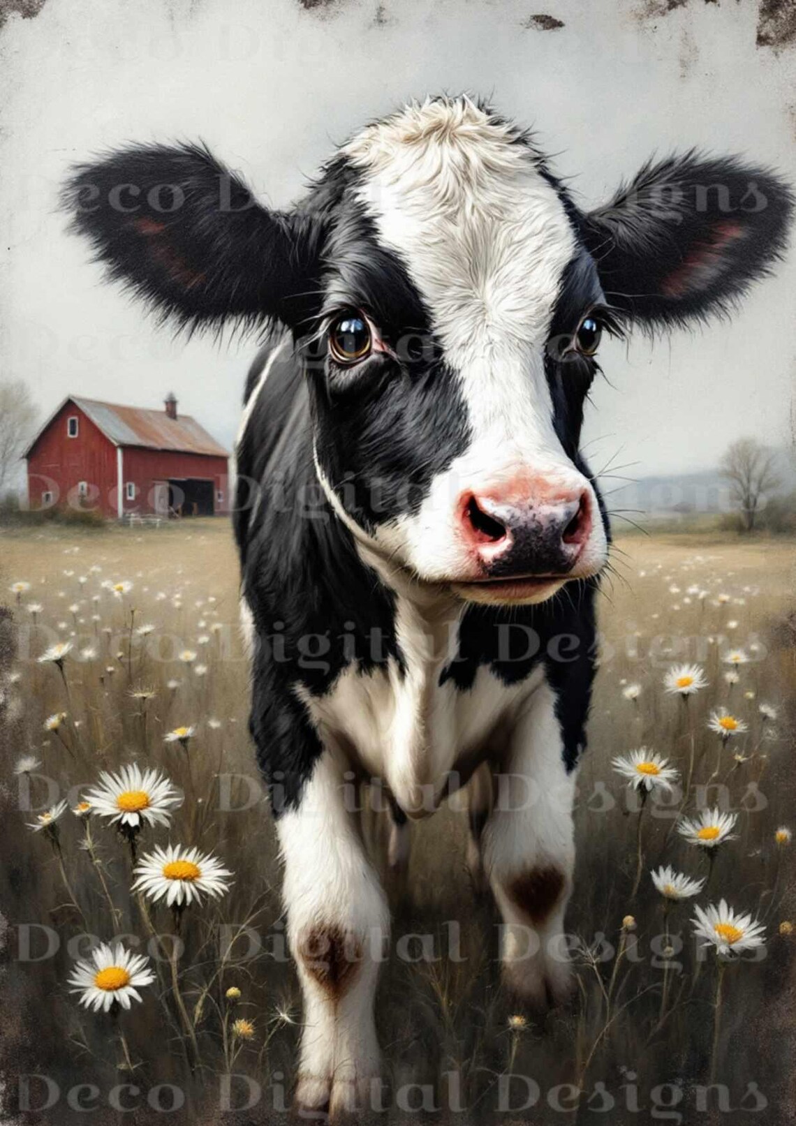 A4 Rice Paper Dairy Cow - Etsy