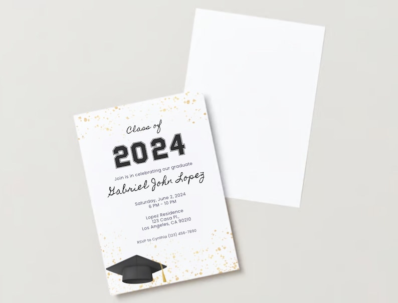2024 Graduation Party Invitation - Etsy