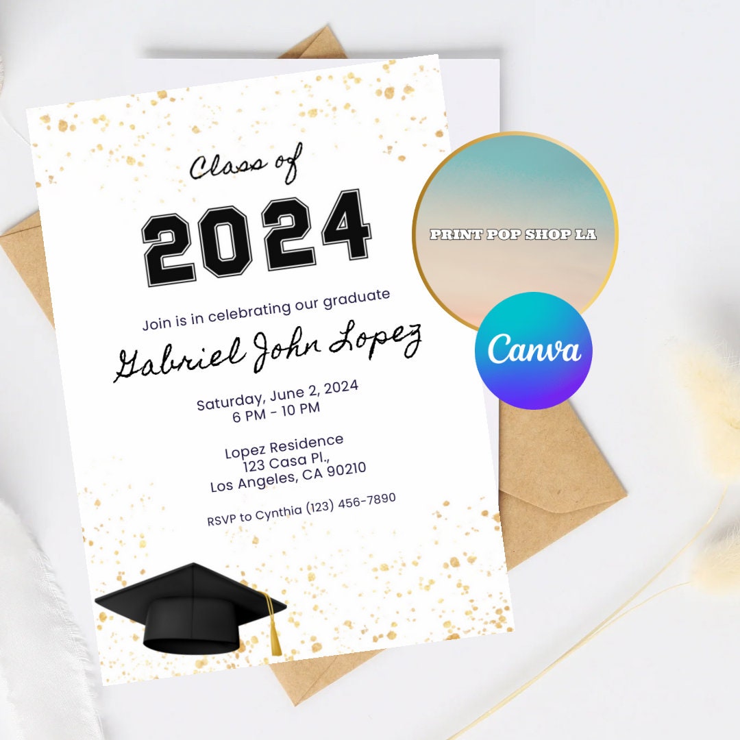 2024 Graduation Party Invitation - Etsy