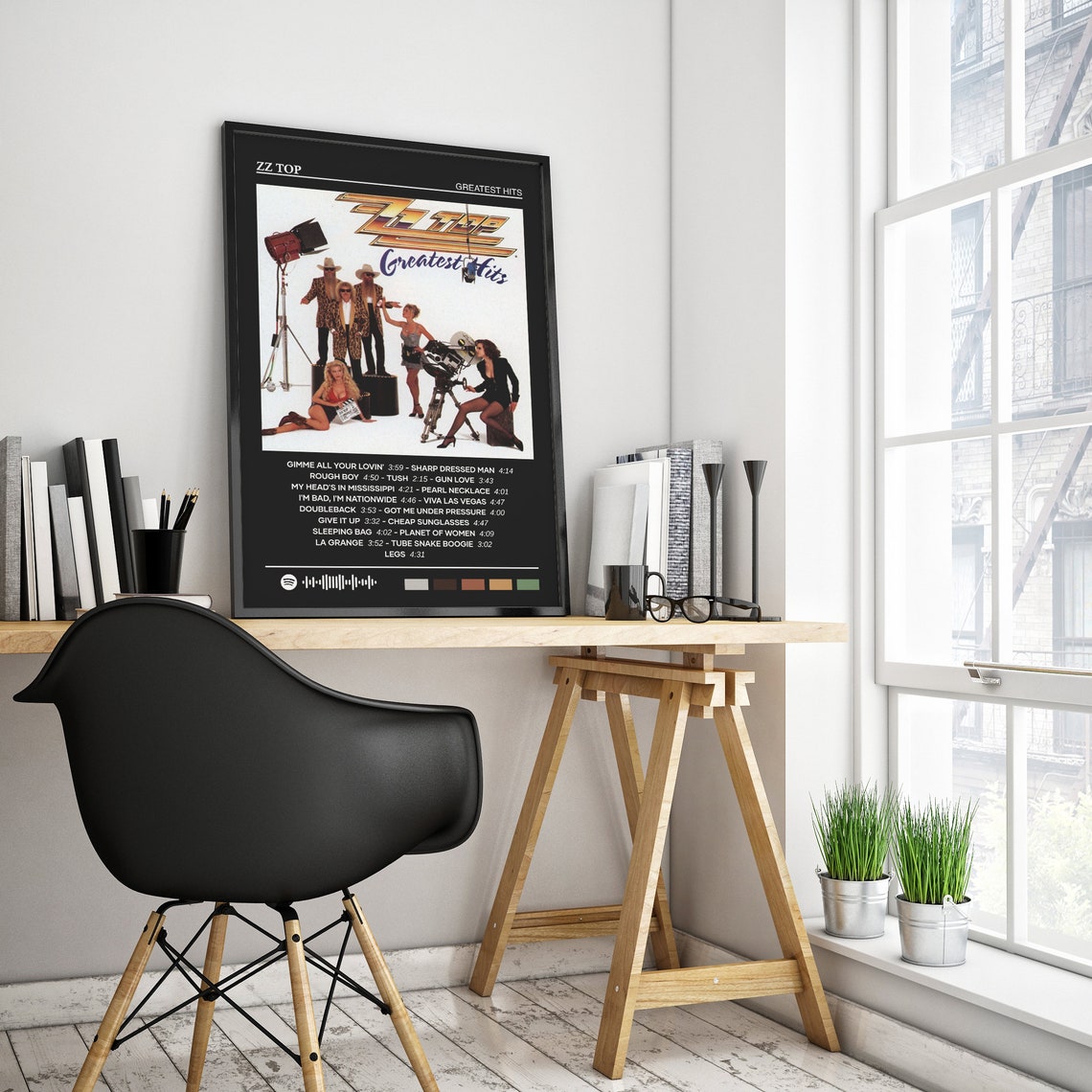 ZZ Top Poster Greatest Hits Poster Album Poster Print Album Cover ...