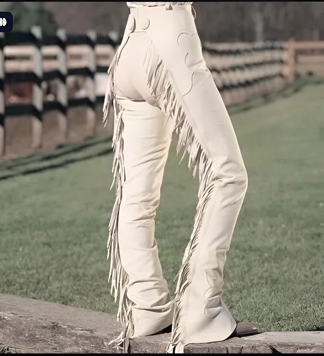 Hand Made Leather Ladies Chap Western Women Chap Horse Riding Fringe ...