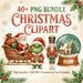 Christmas Clipart Bundle | Watercolor Winter PNG | Digital Download for ...