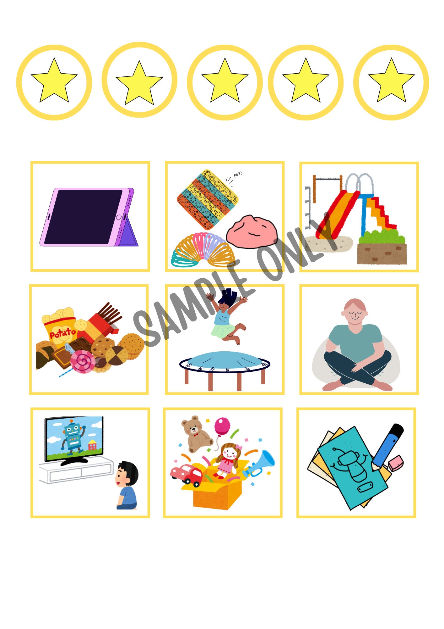 TOKEN BOARDS Reward Chart for Positive Behavior i Am Working For - Etsy