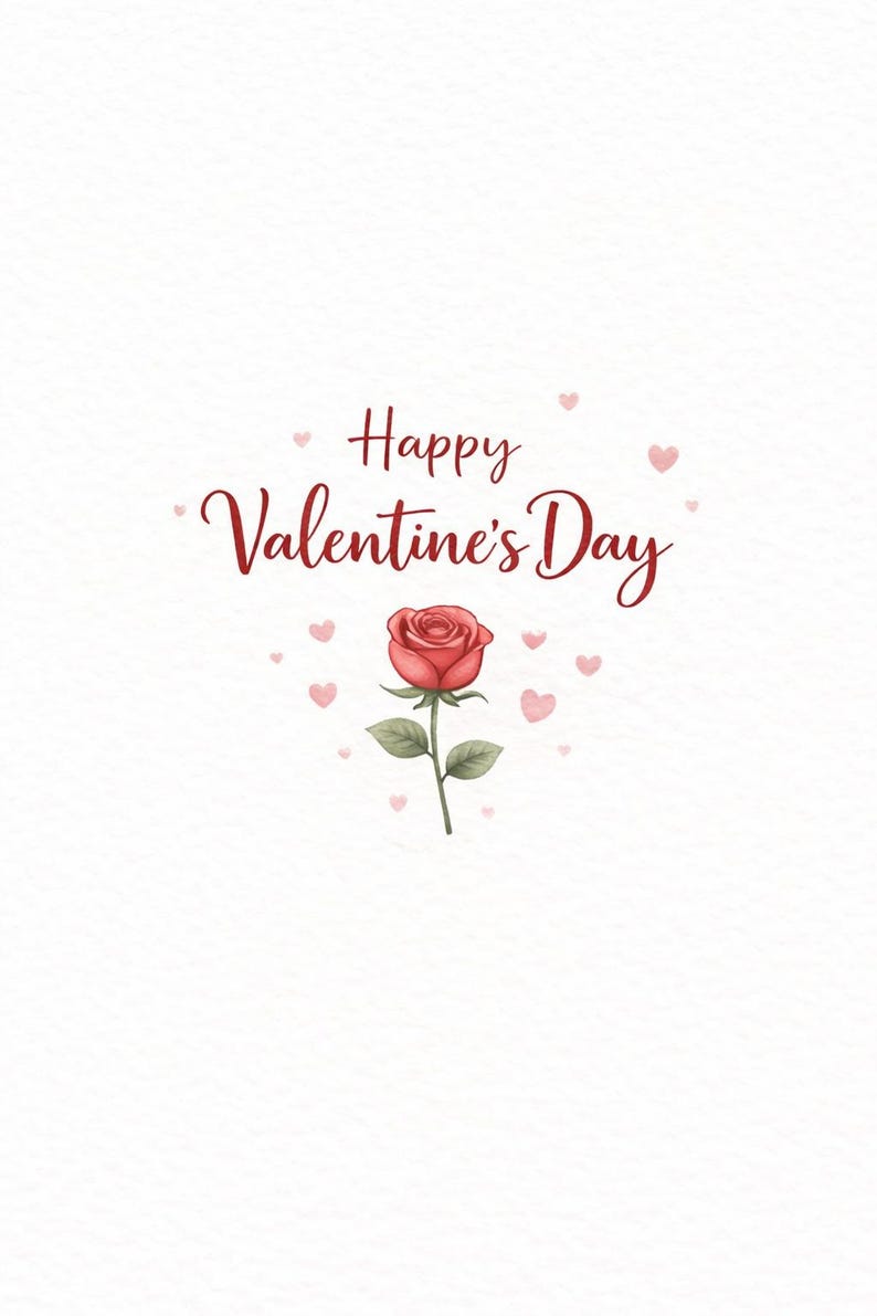 Printable Valentine’s Day Cards Set, Minimal Romantic Love Cards ...
