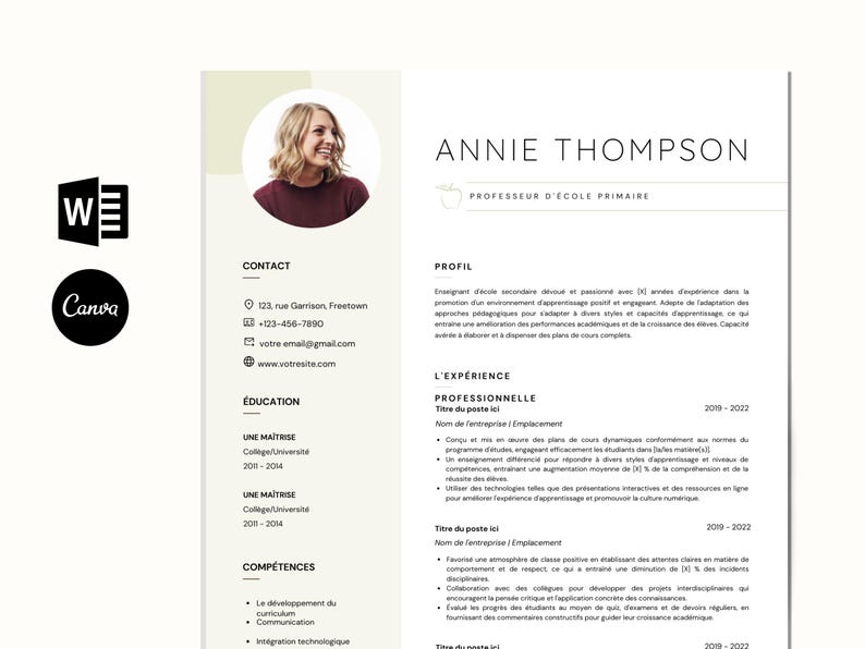 Creative and Designer Resume Template - Elegant and Clean Design for ...
