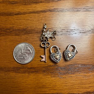 Brass Skeleton Key Celtic Heat Lock Charm Lot - Etsy