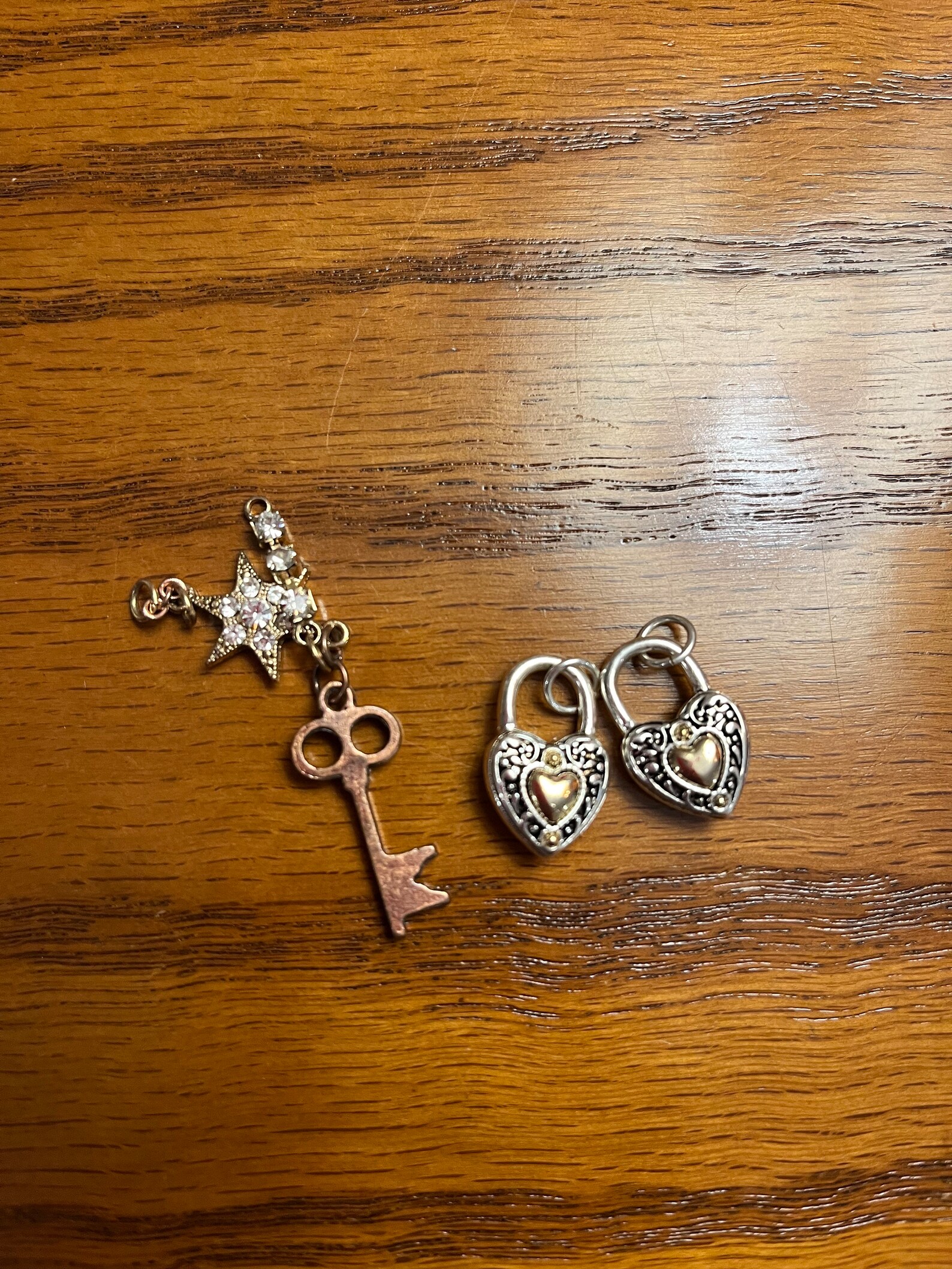 Brass Skeleton Key Celtic Heat Lock Charm Lot - Etsy