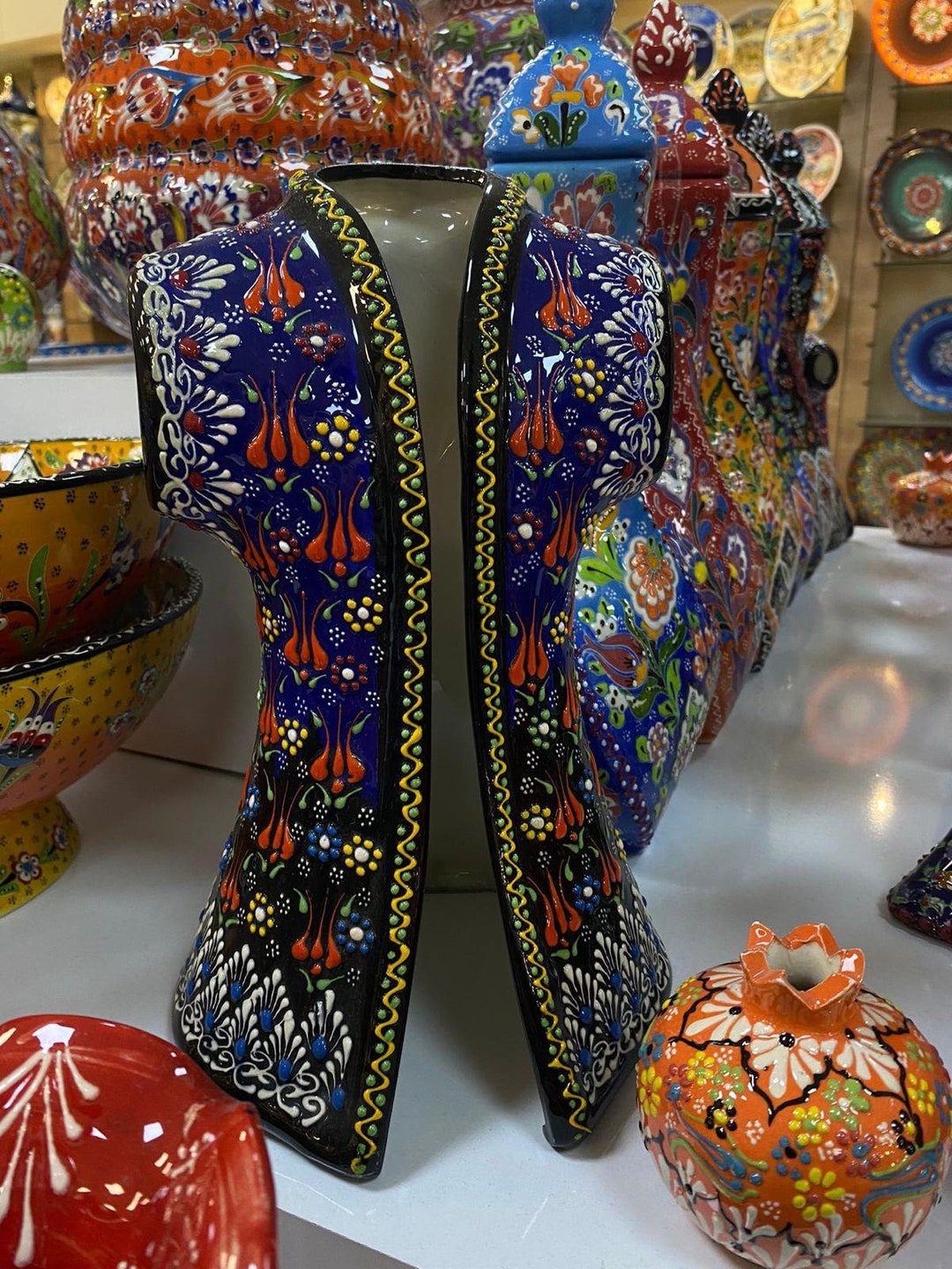 Turkish Ceramic Handicrafts Special Embroidered Kaftan 30 Cm - Etsy