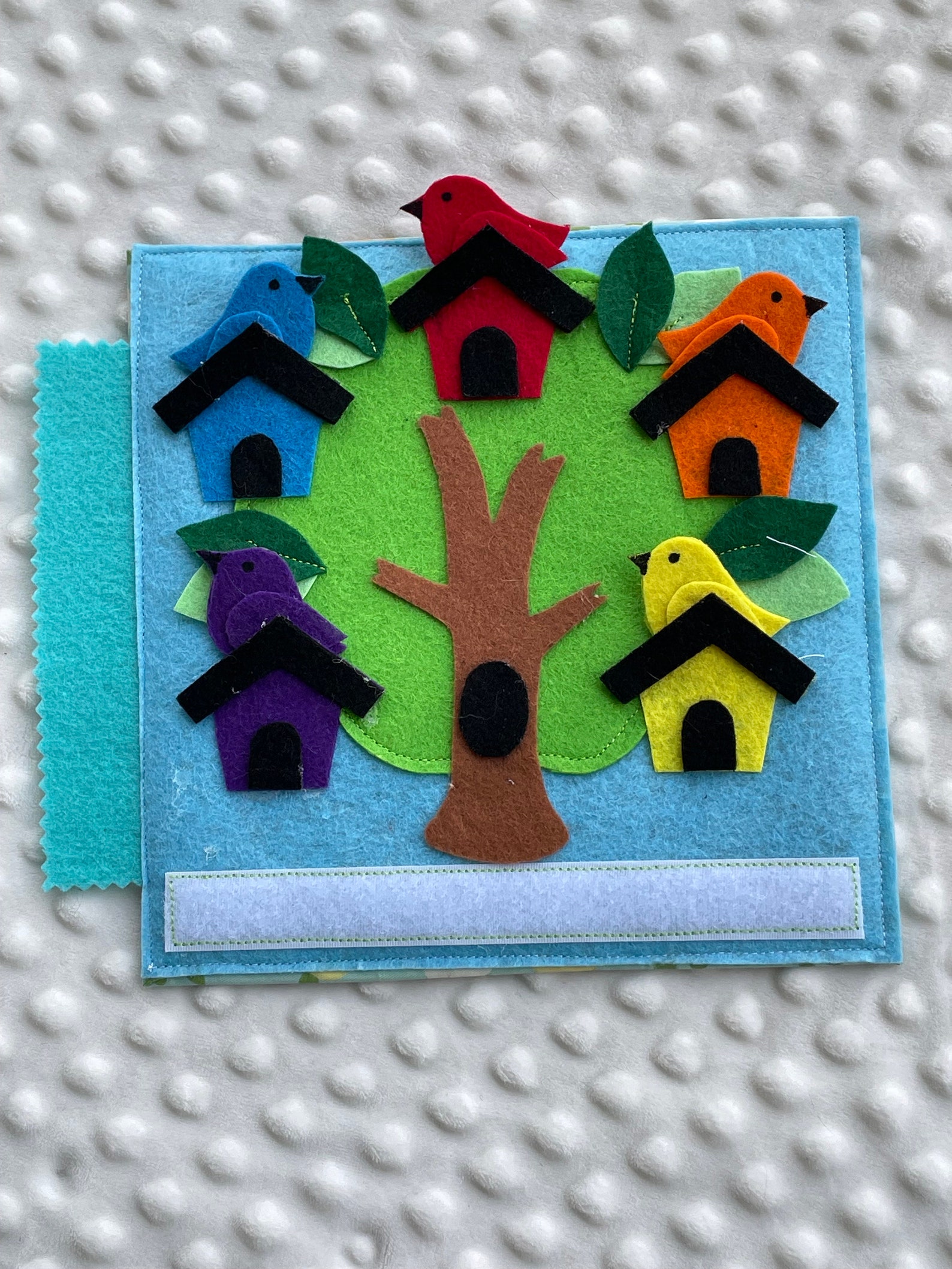 Bird House Color Matching Quiet Busy Book Page (toddler Toy for Fine ...