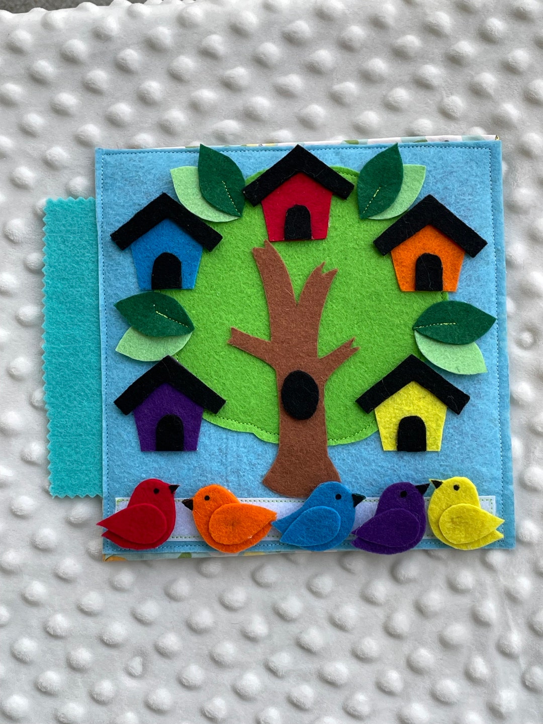 Discounted Bird House Color Matching Quiet Busy Book Page toddler Toy ...