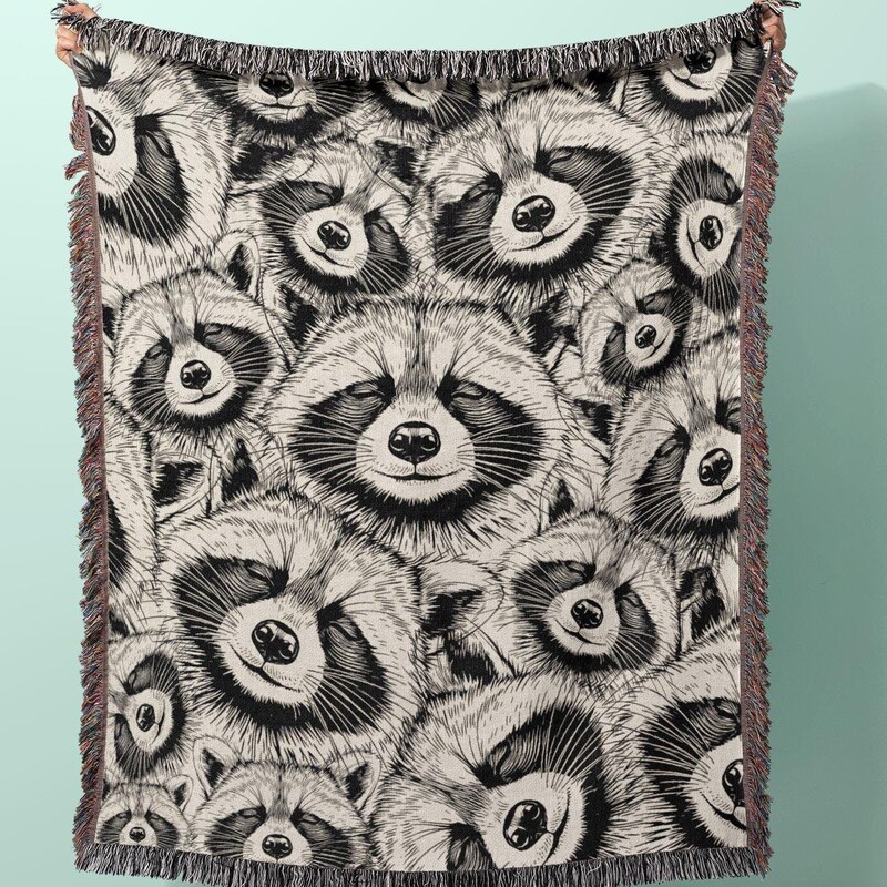 Woven Raccoon Blanket - Etsy