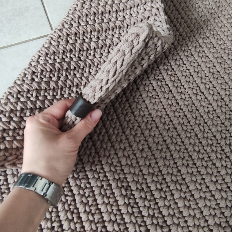 Knitted Rug - Etsy