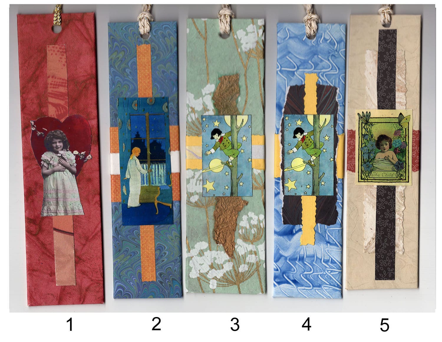 Children Collage Bookmarks Each Sold Separately - Etsy